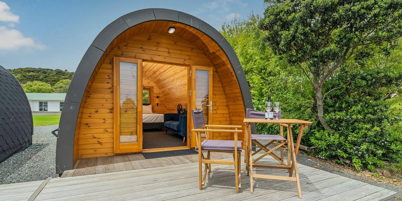 Beachside Glamping Pod overlooking the bay - Glamping for Rent in ...