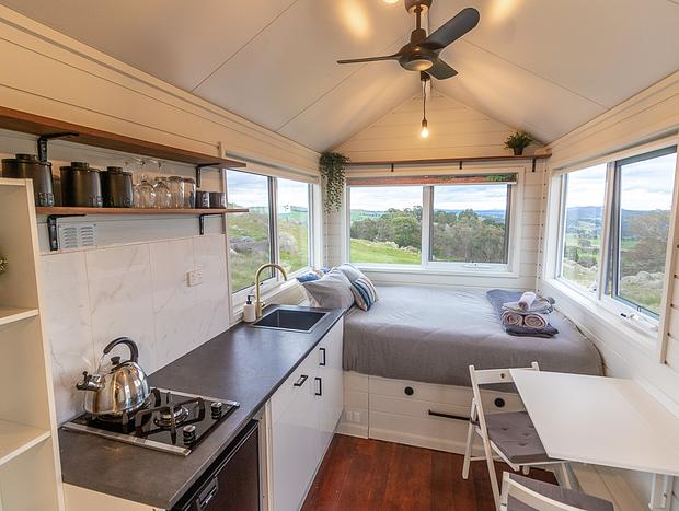 Heathcote Hills Tiny House - Tiny Stays - Tiny house for Rent in Tooborac, Macedon Ranges, VIC ...
