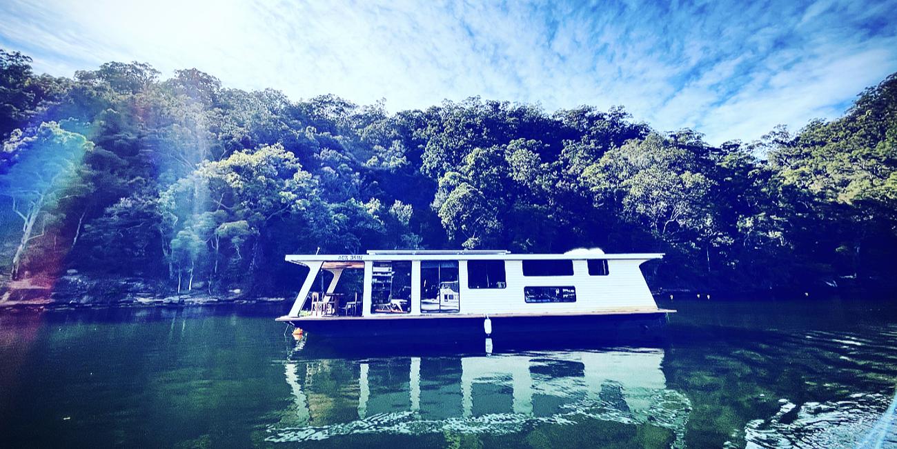Oh Buoy Private Island - Houseboat for Rent in Berowra waters, Sydney, NSW, AU | Riparide
