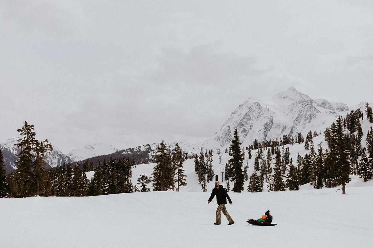 Sledding at Mt. Baker | Riparide