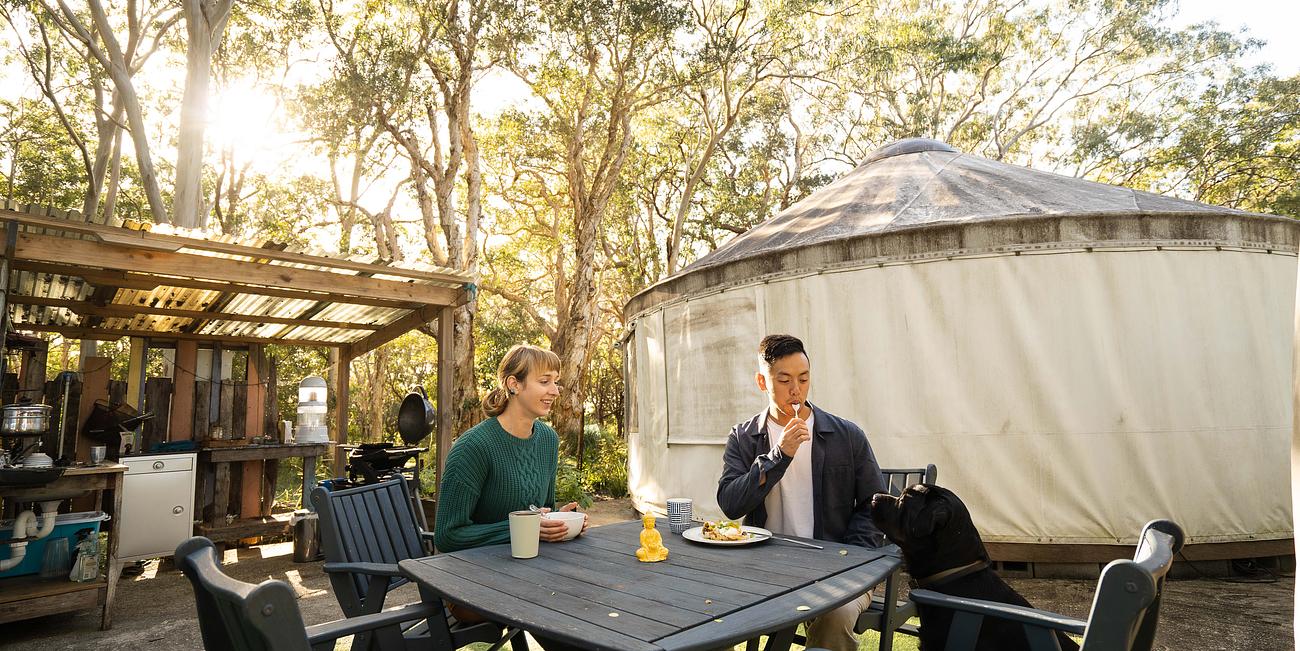 Sanctuary Yurt by Sea Retreat - Glamping for Rent in Nambucca, North ...