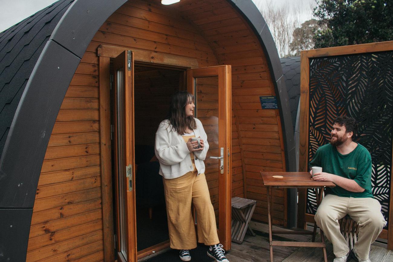 Beachside Glamping Pod overlooking the bay - Glamping for Rent in ...