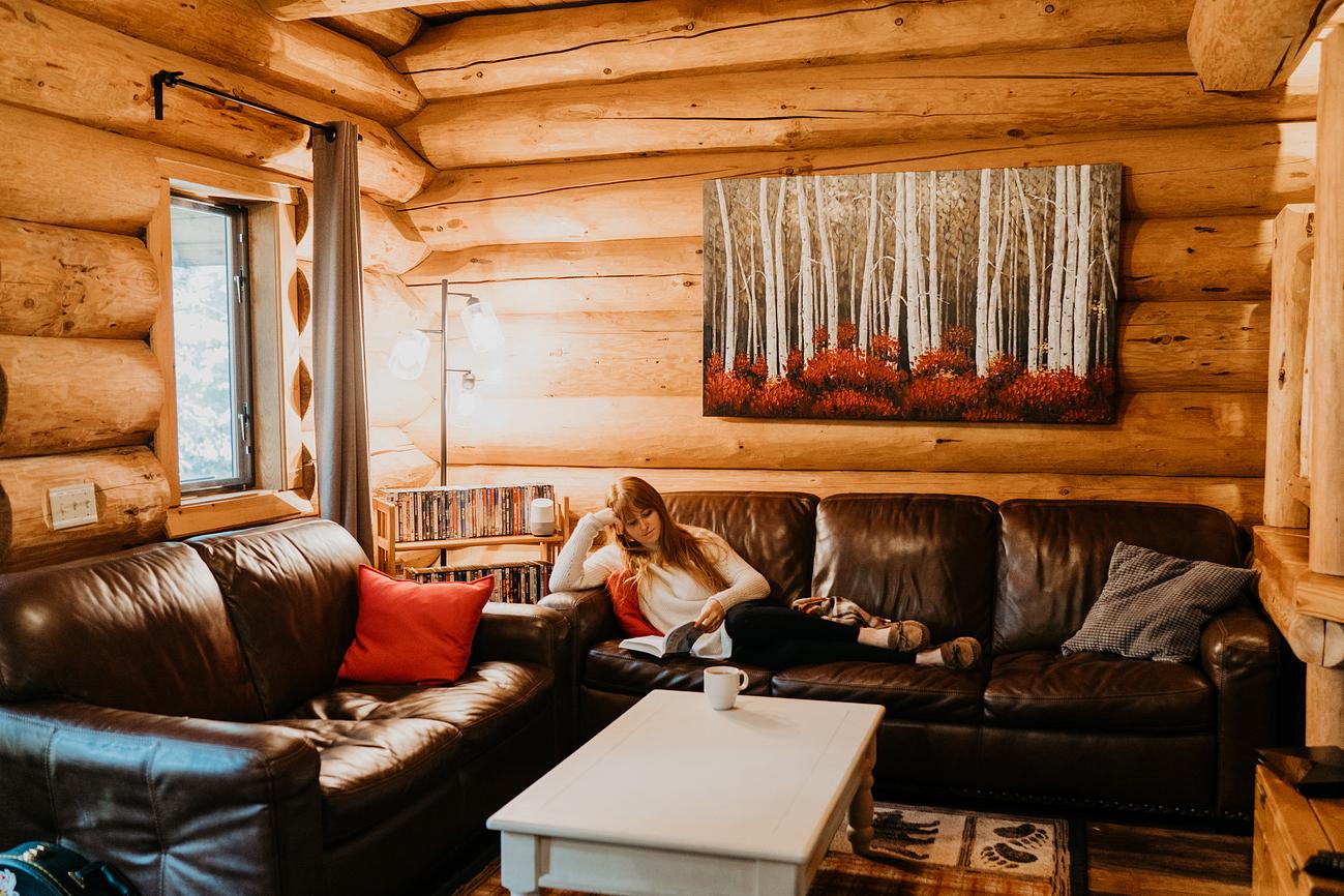 Snowline Family Cabin #10 - Real Log Cabin - Cabin for Rent in Deming ...