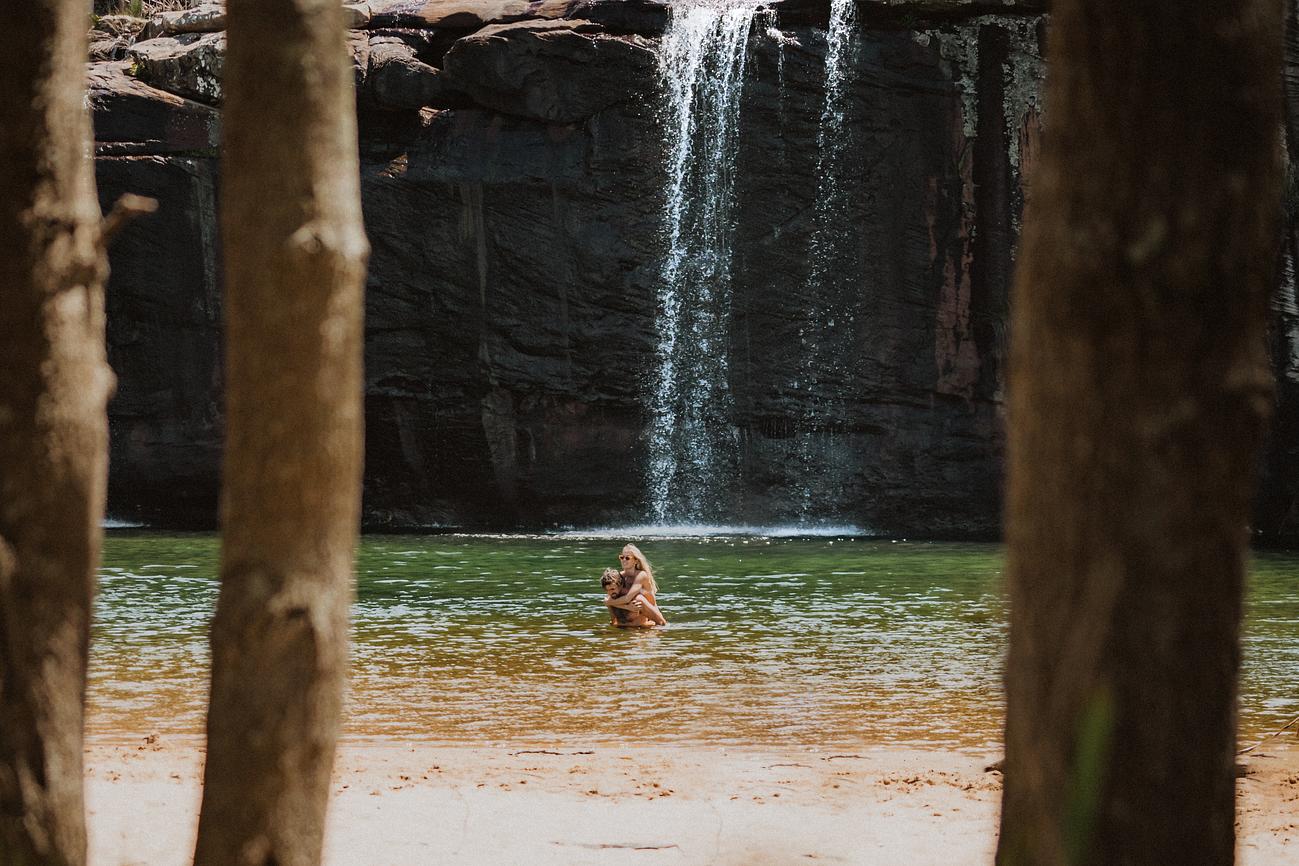 Cooling off at Wattamolla Beach and Falls | Riparide