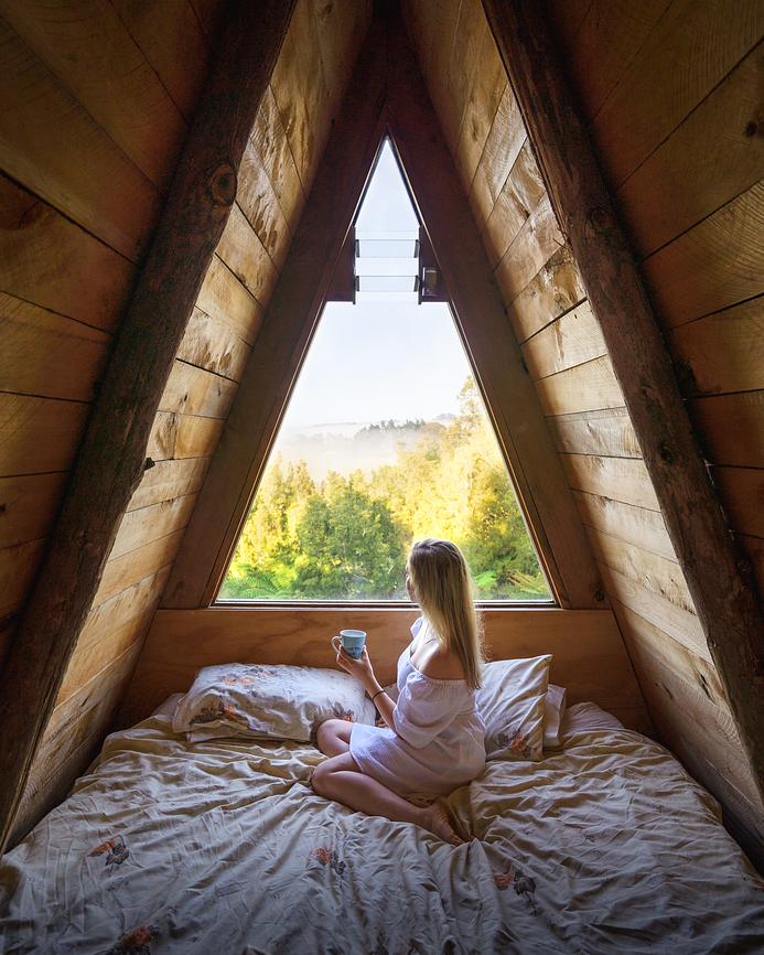 The Rimu Hut - Cosy Off-grid Bush Escape - A-frame for Rent in Ararimu ...