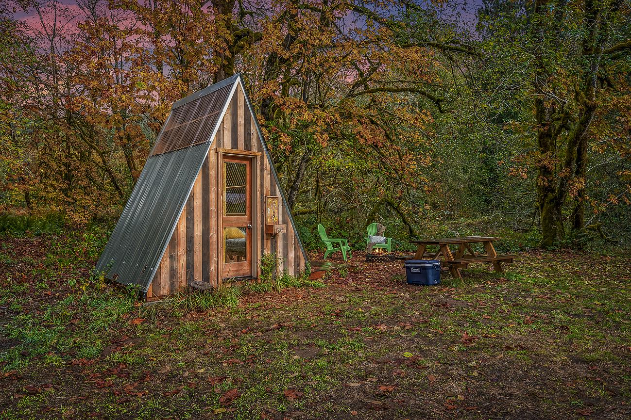 NEW Waterfront A-Frame Glamping Cabin - Tiny house for Rent in Longview ...