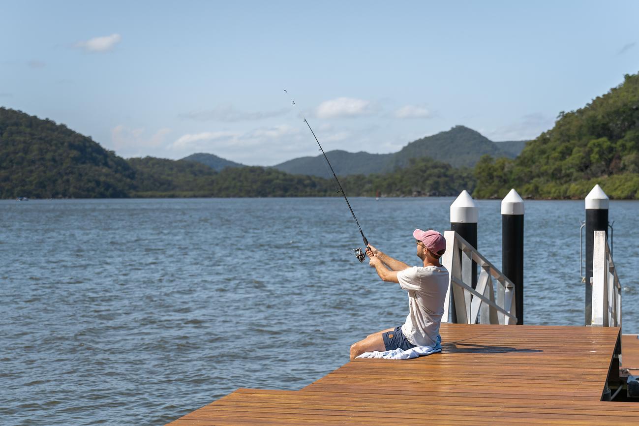 Fishing off the private jetty | Riparide