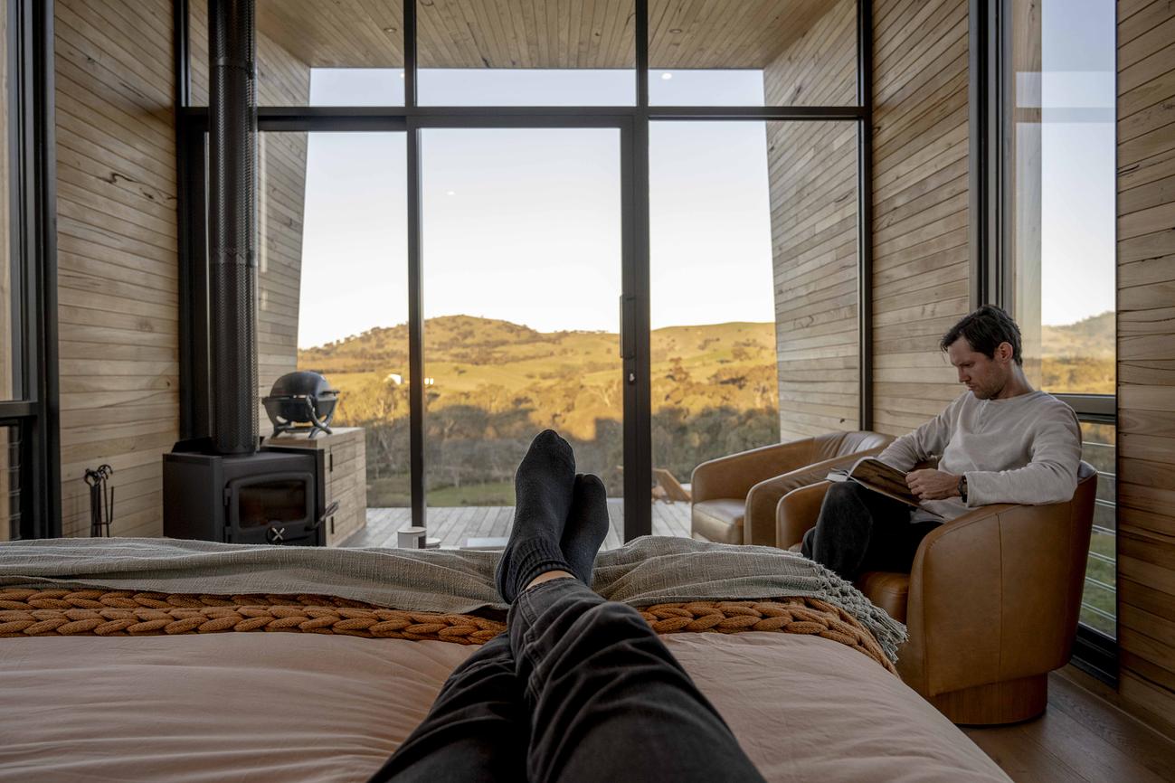 Wilka Eco Escapes - Kenneth, VIC - Cabin for Rent in Glenhope East ...