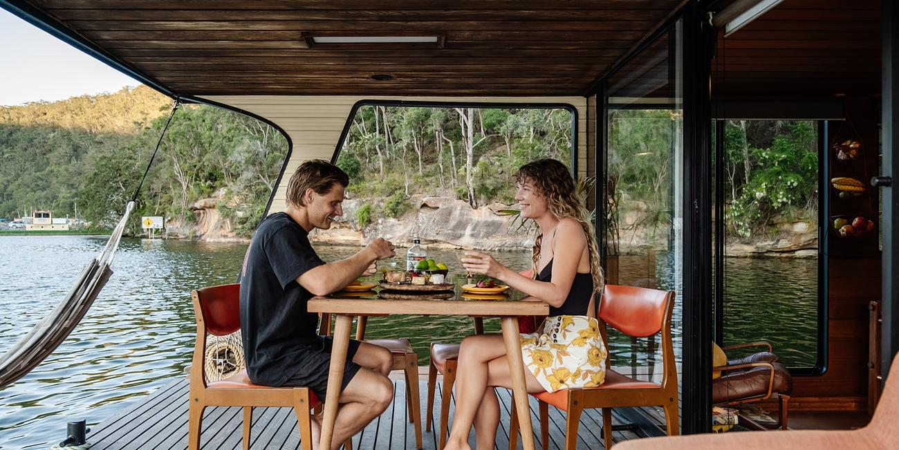 Oh Buoy Private Island - Houseboat for Rent in Berowra Waters, Sydney, NSW, AU | Riparide