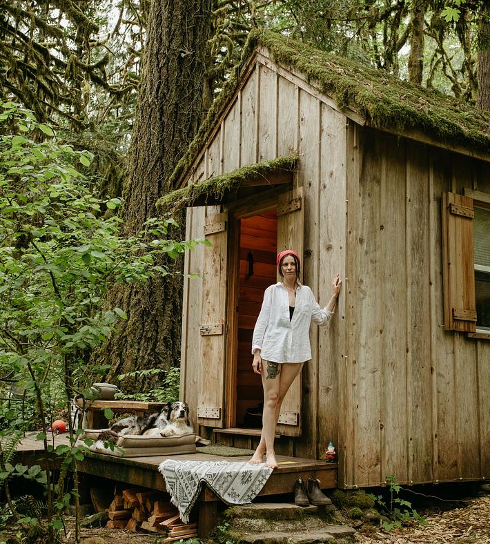 Glamping Cabin Four - Cedar Sauna & Hot Tub - Cabin for Rent in Molalla, Willamette Valley, OR ...